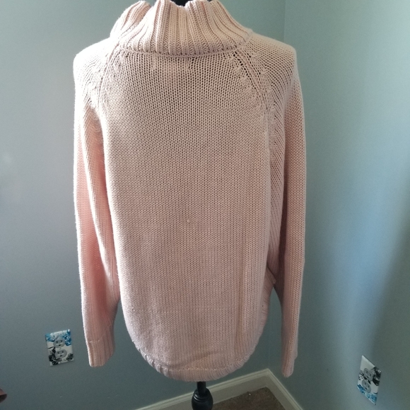 Monteau | Sweaters | Monteau Pink Sweater Cute Cable Knit Medium | Poshmark